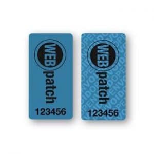 WEBpatch Tamper-Evident Security Labels (0.5" x 1") Roll of 500