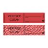 Verify Clean Seals (1" x 4") Roll of 500 - Tamper Evident - Non Residue